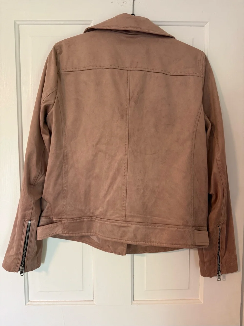LOFT | Jackets & Coats | Loft Blush Pink Suede Moto Jacket | Poshmark